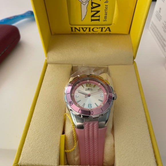 Invicta | Jewelry | Brand New Invicta Womens Pink Angel Watch Never ...